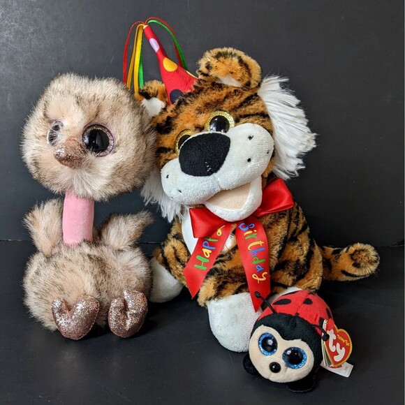 Dan Dee | Toys | Dan Dee Animated Birthday Musical Plush Tiger Ostrich ...